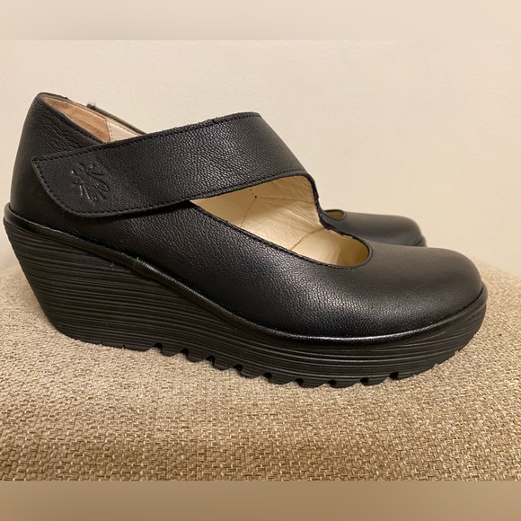 Fly London | Shoes | Fly London Yasi682fly Black Wedge Shoes | Poshmark